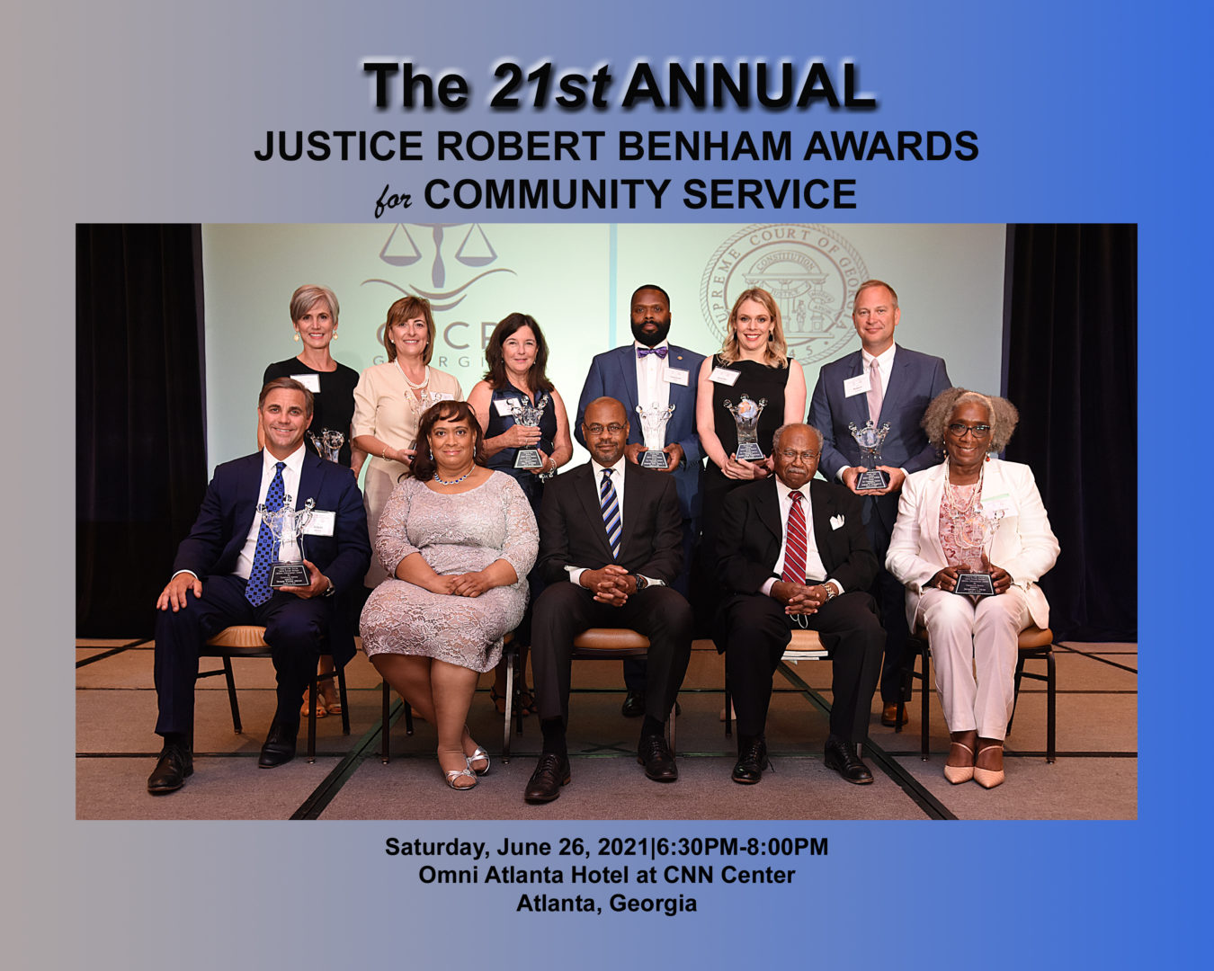 Judge Rob Leonard receives the Chief Justice Robert Benham Award for ...